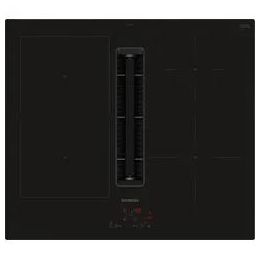 Siemens Kochfeld mit Dunstabzug "ED611BS16E", Energieeffizienz: B (A+++-D), schwarz, B:59,2cm H:22,3cm T:52,2cm, Kochfelder, Integr. Abzug & Kombi-Induktion f&uuml;r gro&szlig;es Kochgeschirr