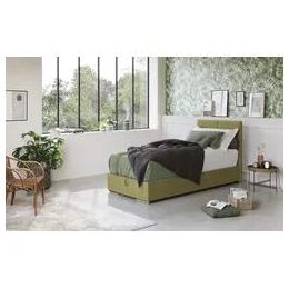 Boxbett COTTA "Tom mit Bettkasten, Topper und Zierkissen", gr&uuml;n (olive), B:95cm L:209cm, Komplettbetten, Bett Betten mit Bettkasten, Bestseller, Unser Dauertiefpreis, Topseller