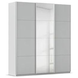 Schwebet&uuml;renschrank OTTO HOME "Kleiderschrank Schrank OTTO ́S CHOICE Garderobe AGORDO", grau (seidengrau), B:203cm H:229cm T:62cm, Holzwerkstoff, Schr&auml;nke, Schwebet&uuml;renschrank, Top Innenausstattung, in 4 Breiten und 2 H&ouml;hen MADE IN GERMANY, Topseller