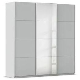Schwebet&uuml;renschrank OTTO HOME "Kleiderschrank Schrank OTTO ́S CHOICE Garderobe AGORDO", grau (seidengrau), B:203cm H:210cm T:62cm, Holzwerkstoff, Schr&auml;nke, Schwebet&uuml;renschrank, Top Innenausstattung, in 4 Breiten und 2 H&ouml;hen MADE IN GERMANY, Topseller