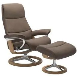 Relaxsessel stressless "View", braun (mole batick), B:82cm H:109cm T:81cm, Leder BATICK: BATICK ist ein leicht korrigiertes, durchgef&auml;rbtes und genarbtes M&ouml;belleder, bei dem die meisten Unebenheiten und Spuren in der Regel entfernt wurden.;Leder PALOMA: PALOMA ist ein durchgef&auml;rbtes Semianilin-M&ouml;belleder mit nat&uuml;rlicher Narbung.;ROHLEDER Stoff Q2 FARON: Ein fester zuverl&auml;ssiger Boucl&eacute; mit einem st