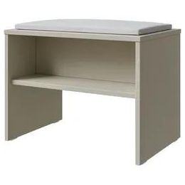 Badkommode SAPHIR "Badezimmer Sitzbank inkl. Sitzkissen aus Kunstleder in wei&szlig; und Ablage", beige (kaschmir matt touch), B:60cm H:48cm T:40cm, Spanplatte, Sideboards, verschiedene Farben, Garderobenbank 60 cm breit, gepolstert