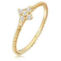 Fingerring Elli Premium "Topas Edelsteine Verlobung Kugellook 375 Gelbgold" Gr. 58, gold, Fingerringe, Damen, 58mm,mit Steinen, Gelbgold 375, 1,1mm, Fingerring