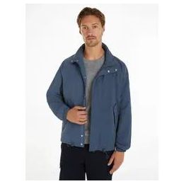 Blouson Tommy Hilfiger "REGATTA JACKET", Herren, Gr. L, blau (aegean sea), Obermaterial: 100% Polyamid. Futter: 100% Polyester, regular fit, elastischer Bund, Jacken Blouson, wasserabweisend, hochgeschlossen, mit verstaubarer Kapuze