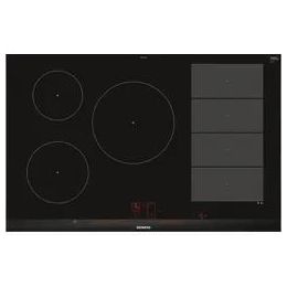 Siemens Flex-Induktions-Kochfeld "EX875LVC1E", schwarz, B:81,2cm H:5,1cm T:52cm, Kochfelder, varioInduktions-Funktion f&uuml;r flexibles Kochen auf 4 Kochzonen