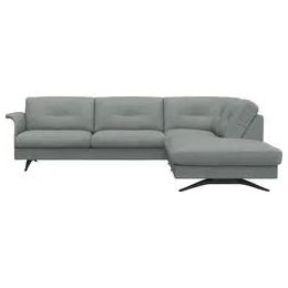 Ecksofa FLEXLUX "Glow bequem und komfortabel durch hochwertigen Sitzaufbau, L-Form", blau (sky blau), B:268cm H:81cm T:224cm, 62% Polyester/17%Baumwolle/14%Viscose/7%Leinen, Sofas, Ecksofa, Skandinavisches Design, In hochwertiger Verarbeitung