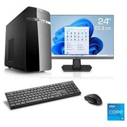 CSL PC-Komplettsystem "Speed V25885", Energieeffizienz: E (A-G), schwarz, Microsoft Windows 11 Home (64 Bit), 8 GB RAM 500 GB SSD, Computer_Komplettsysteme