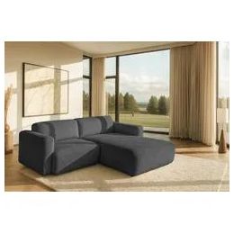 Ecksofa Home Affaire "Myrland Kompaktsofa", grau (gray), B:230cm H:72cm T:164cm, 100% PES, Sofas, Ecksofa, Breite 230 cm, L-Form, Chenille, Easy Clean Stoff, mit Kaltschaum