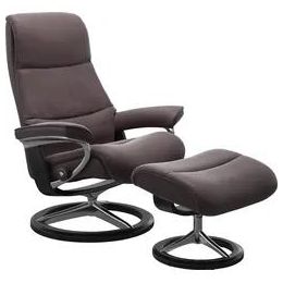 Relaxsessel stressless "View", rot (bordeaux paloma), B:78cm H:108cm T:78cm, Sessel, Relaxsessel, mit Signature Base, Gr&ouml;&szlig;e S,Gestell Schwarz