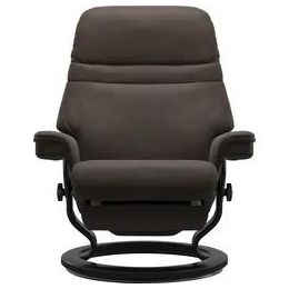 Relaxsessel stressless "Sunrise", braun (braun batick), B:88cm H:103cm T:78cm, Leder BATICK: BATICK ist ein leicht korrigiertes, durchgef&auml;rbtes und genarbtes M&ouml;belleder, bei dem die meisten Unebenheiten und Spuren in der Regel entfernt wurden.;Leder PALOMA: PALOMA ist ein durchgef&auml;rbtes Semianilin-M&ouml;belleder mit nat&uuml;rlicher Narbung.;ROHLEDER Stoff Q2 FARON: Ein fester zuverl&auml;ssiger Boucl&eacute; mit eine
