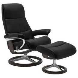 Relaxsessel stressless "View", schwarz (schwarz batick), B:91cm H:110cm T:85cm, Leder BATICK: BATICK ist ein leicht korrigiertes, durchgef&auml;rbtes und genarbtes M&ouml;belleder, bei dem die meisten Unebenheiten und Spuren in der Regel entfernt wurden.;Leder PALOMA: PALOMA ist ein durchgef&auml;rbtes Semianilin-M&ouml;belleder mit nat&uuml;rlicher Narbung.;ROHLEDER Stoff Q2 FARON: Ein fester zuverl&auml;ssiger Boucl&eacute; mit ein