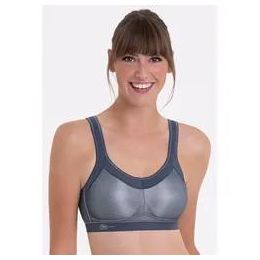 Sport-BH Anita ACTIVE "Momentum", Gr. 85, Cup F, grau (anthrazit), Microtouch, Obermaterial: 70% Polyester, 15% Elasthan, 15% Polyamid, regular fit, BHs Sport-BH, ohne B&uuml;gel, elastisch, nahtlos, weich, gepolsterte Komforttr&auml;ger, Topseller