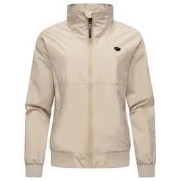 Outdoorjacke Ragwear "Goona", Damen, Gr. M (38), beige (sand), Obermaterial: 100% Polyester. Innenfutter: 100% Polyester, l&auml;ssig geschnitten h&uuml;ftbedeckend, hoch geschlossener Ausschnitt, &Auml;rmel ohne &Auml;rmelschlitz Rippstrickb&uuml;ndchen, Jacken Outdoorjacke, stylische, wasserdichte &Uuml;bergangsjacke mit hohem Kragen