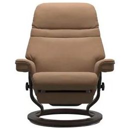 Relaxsessel stressless "Sunrise", braun (latte batick), B:88cm H:103cm T:78cm, Leder BATICK: BATICK ist ein leicht korrigiertes, durchgef&auml;rbtes und genarbtes M&ouml;belleder, bei dem die meisten Unebenheiten und Spuren in der Regel entfernt wurden.;Leder PALOMA: PALOMA ist ein durchgef&auml;rbtes Semianilin-M&ouml;belleder mit nat&uuml;rlicher Narbung.;ROHLEDER Stoff Q2 FARON: Ein fester zuverl&auml;ssiger Boucl&eacute; mit eine