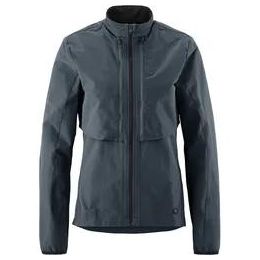 Fahrradjacke Gonso "LANZADA", Damen, Gr. 36, blau (nachtblau), 93% Polyamid, 7% Elasthan, Rundhals, Jacken Fahrradjacke, Damen 2-in-1 Jacke, winddichte Radjacke mit R&uuml;ckentasche, Windjacke