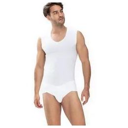 Achseltop Mey "Casual Cotton (K)", Herren, Gr. XXL, N-Gr, wei&szlig;, Feinripp, Obermaterial: 100% Baumwolle, k&ouml;rpernah, V-Ausschnitt, Unterhemden, ohne auftragende Seitenn&auml;hte