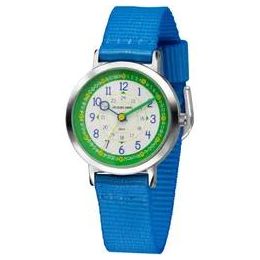 Quarzuhr Jacques Farel "Happy Learning, Lernuhr, KOP 03", blau, Armbanduhren, Kinder, Quarzuhr, Armbanduhr, Kinderuhr, Lernuhr, Geschenkidee, Schulanfang, Geburtstag