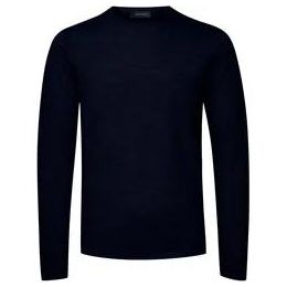 Strickfleece-Pullover Casual Friday "Strickpullover CFKent", Herren, Gr. XL, blau (navy), Obermaterial: 50% Wolle WO. 50% Polyacryl PAN., Pullover