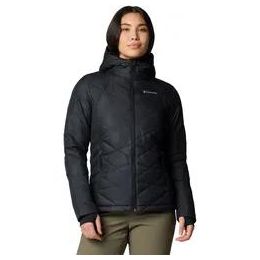 Steppjacke Columbia "Heavenly Hooded Jacket", Damen, Gr. L (42/44), schwarz, Web, Obermaterial: 100% Polyester, unifarben, normal, hoch geschlossener Ausschnitt, eingesetzt eingefasste Kante mit Daumenl&ouml;chern, Jacken Steppjacke