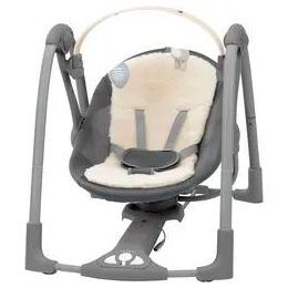 Babywippe Ingenuity "Every SeasonTM Swing 'n Go Portable SwingTM - WesleyTM", Baby, grau, Kunststoff, Metall, Stoff, Babywippen, mit Musik und Ger&auml;uschen