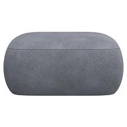 Pouf FLEXLUX "Torino, rund, bodennah, Sitzhocker, Polsterhocker", grau (soft grau), B:91cm H:46cm T:91cm, Poufs, Pouf, Modernes, organisches Hocker-Design, Kaltschaum, Wellenunterfederung