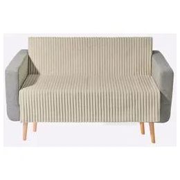 Tagesdecke Gr. 4, beige (elfenbein), B:38cm L:55cm, 100% Polyester, Tagesdecken