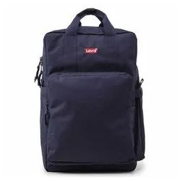 Levi's Schultertasche LEVI'S "Rucksack LEVI'S L-PACK LARGE RECYCLED", Damen, Gr. B/H/T: 29cm x 45cm x 20cm 0, blau (dunkelblau), Obermaterial: 100% Polyester PES., Taschen Schultertasche