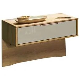 Nachtkonsole Wiemann "Cordoba", beige (glas champagner), B:60cm H:48cm T:43cm, FSC-zertifiziertes Massivholz, Floatglas, Holzwerkstoff, Sideboards, Nachtkonsole, vormontiert