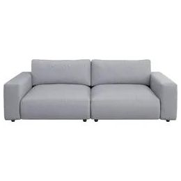 Big-Sofa Musterring "LUCIA", grau (stone bax), B:252cm H:81cm T:124cm, Flachgewebe FLORIS (100% Polyester);Flachgewebe VALMONT (60% Baumwolle/ 40% Leinen);Microfaser CRONA (100% Polyester), Sofas, Big-Sofa, in vielen Qualit&auml;ten und 4 unterschiedlichen N&auml;hten, 2,5-Sitzer