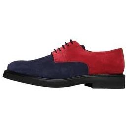 Schn&uuml;rschuh Henry Stevens "Barkley PD Businessschuh", Herren, Gr. 43,5, braun (gr&uuml;n, blau, braun, rot), Kalbsvelours, Schuhe Schn&uuml;rschuh, Herren Halbschuhe Leder handgefertigt, Anzugschuhe
