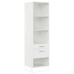 Seitenschrank IMPULS K&Uuml;CHEN "Valencia", Breite/H&ouml;he: 60/205,1 cm, mit Soft-Close", wei&szlig;, B:60cm H:205,1cm T:57,6cm, Dekorfolie, Holzwerkstoff, Schr&auml;nke, Seitenschrank, vormontiert, mit Schubkasten, mit Auszug, mit verstellbaren Fachb&ouml;den