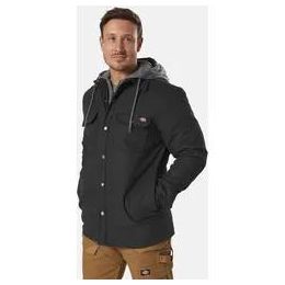 Arbeitsjacke Dickies "Dickies Workwear Jacken DUCK SHIRT JKT", Kinder, Gr. L, schwarz, Obermaterial: 100% Baumwolle; Futter: 100% Polyester; F&uuml;llung:100% Polyester, Jacken