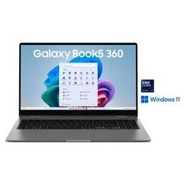 Samsung Convertible Notebook "Galaxy Book5 360 15,6'' (NP750Q) Ultra7 16 GB + 512 GB", grau, 16 GB RAM 512 GB SSD, Core Ultra 7, Windows11Home, Notebooks