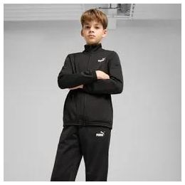Trainingsanzug Puma "POLY SUIT B", Jungen, Gr. 128, schwarz (Puma schwarz), Trikot, Obermaterial: 100% Polyester, unifarben, regular fit, Sportanz&uuml;ge Trainingsanzug, f&uuml;r Jugendliche, zweiteiliges Set, mit geripptem Kragen