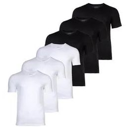 T-Shirt BOSS "T-Shirt T-ShirtVN 3P Classic 6er Pack", Herren, Gr. L, schwarz (schwarz, wei&szlig;), Obermaterial: 100% Baumwolle CO., Shirts T-Shirt