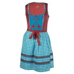 Dirndl Maze "Rosmarie", Damen, Gr. XS, US-Gr&ouml;&szlig;en, rot, oberes Obermaterial: 100% Lammleder; unteres Obermaterial: 100% Baumwolle; Futter: 100% Baumwolle, Kleider