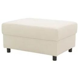 Polsterhocker DOMO collection "Turah 2 in Cord oder Luxus-Microfaser", beige (creme), B:83cm H:44cm T:60cm, 100% Polyester, Hocker, Polsterhocker, moderner Polsterhocker, passend zum Ecksofa, B/T/H: 83/60/44 cm