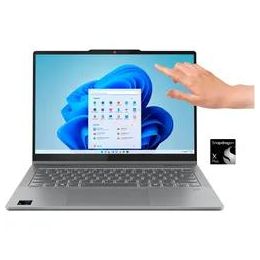 Lenovo Convertible Notebook "IdeaPad 5 2-in-1 14Q8X9", grau (luna grau), 16 GB RAM 1.000 GB SSD, X Plus, Windows 11 Home (on ARM), German, Notebooks