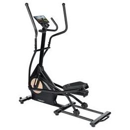 Crosstrainer-Ergometer Christopeit Sport "Fit Wheel Pro", schwarz (schwarz mit holzfarbener schwungradverkleidung), Crosstrainer, ohne Unterlegmatte, 120 kg max. Benutzergewicht, 32 Widerstandsstufen, B:67cm H:164cm L:155cm