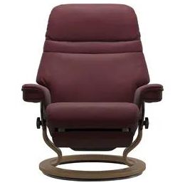 Relaxsessel stressless "Sunrise", rot (bordeaux batick), B:79cm H:103cm T:78cm, Leder BATICK: BATICK ist ein leicht korrigiertes, durchgef&auml;rbtes und genarbtes M&ouml;belleder, bei dem die meisten Unebenheiten und Spuren in der Regel entfernt wurden.;Leder PALOMA: PALOMA ist ein durchgef&auml;rbtes Semianilin-M&ouml;belleder mit nat&uuml;rlicher Narbung.;ROHLEDER Stoff Q2 FARON: Ein fester zuverl&auml;ssiger Boucl&eacute; mit ein