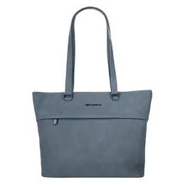 Shopper Betty Barclay, Damen, Gr. B/H/T: 30cm x 30cm x 8cm onesize, blau (hellblau), Polyurethan (PU), unifarben, Taschen Shopper