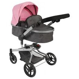 Bayer Chic 2000 Kombi-Puppenwagen CHIC2000 "Yolo, Melange rosa", rosa (melange rosa), Puppenwagen, KinderB:71cm H:81cm T:71cm, mit schwenkbaren Vorderr&auml;dern, B:71cm H:81cm T:71cm