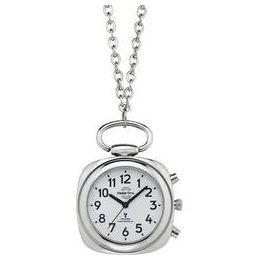 Kettenuhr MASTER TIME "Sprechende Kettenuhr, MTUA-10810-12M", silber (silberfarben), Taschenuhren, Damen, Quarzuhr, Damenuhr, Funkuhr, Schwesternuhr