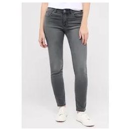 Slim-fit-Jeans Angels "Cici", Damen, Gr. 42, L&auml;nge 30, grau (grau used), Denim/Jeans, Obermaterial: 93% Baumwolle, 5% Polyester, 2% Elasthan, slim fit, Jeans Slim-fit-Jeans