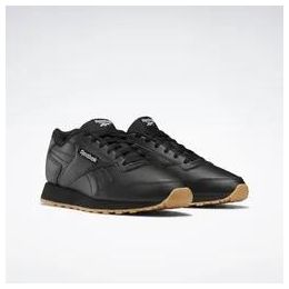 Sneaker Reebok CLASSIC "GLIDE", Damen, Gr. 37,5, schwarz (schwarz, gum), Leder, Synthetik, Schuhe Sneaker