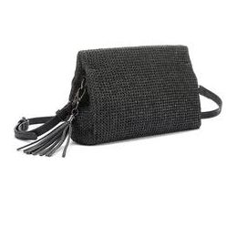 Umh&auml;ngetasche Vivance "Clutch", Damen, Gr. B/H/T: 25cm x 17cm x 6cm, schwarz, Materialmix, Strukturmuster, unifarben, Taschen Umh&auml;ngetasche, Handtasche,Schultertasche,Tragetasche,Crossbody Bag, Bast-Optik VEGAN