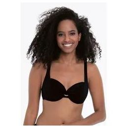 B&uuml;gel-Bandeau-Bikini-Top Rosa Faia "Hermine", Damen, Gr. 42, Cup G, schwarz, Elasthan, Polyamid, unifarben, Bikini-Oberteile, mit B&uuml;gel, Tr&auml;gerbreite gestaffelt, R&uuml;ckenfutter, verstellbare Tr&auml;ger