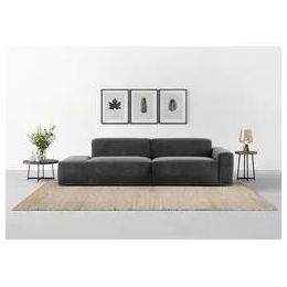 Big-Sofa Trendmanufaktur "Braga, mit hochwertigem Kaltschaum, Megasofa, in Cord erh&auml;ltlich", grau (anthrazit), B:277cm H:72cm T:107cm, 88% Polyester, 12% Polyacrl, Sofas, Big-Sofa, modernes Big-Sofa, Couch mit hohem Sitzkomfort, 277/72/107 cm (B/H/T)