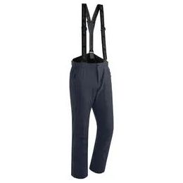 Skihose Maier Sports "Joscha Slim", Herren, Gr. 50, Normalgr&ouml;&szlig;en, blau (dunkelblau), 100% Polyester, Hosen Skihose, Herren Schneehose mit Hosentr&auml;gern, wasserdicht und winddicht