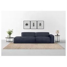 Big-Sofa Trendmanufaktur "Braga, mit hochwertigem Kaltschaum, Megasofa, in Cord erh&auml;ltlich", blau (nachtblau), B:277cm H:72cm T:107cm, 100% Polyester, Sofas, Big-Sofa, modernes Big-Sofa, Couch mit hohem Sitzkomfort, 277/72/107 cm (B/H/T)